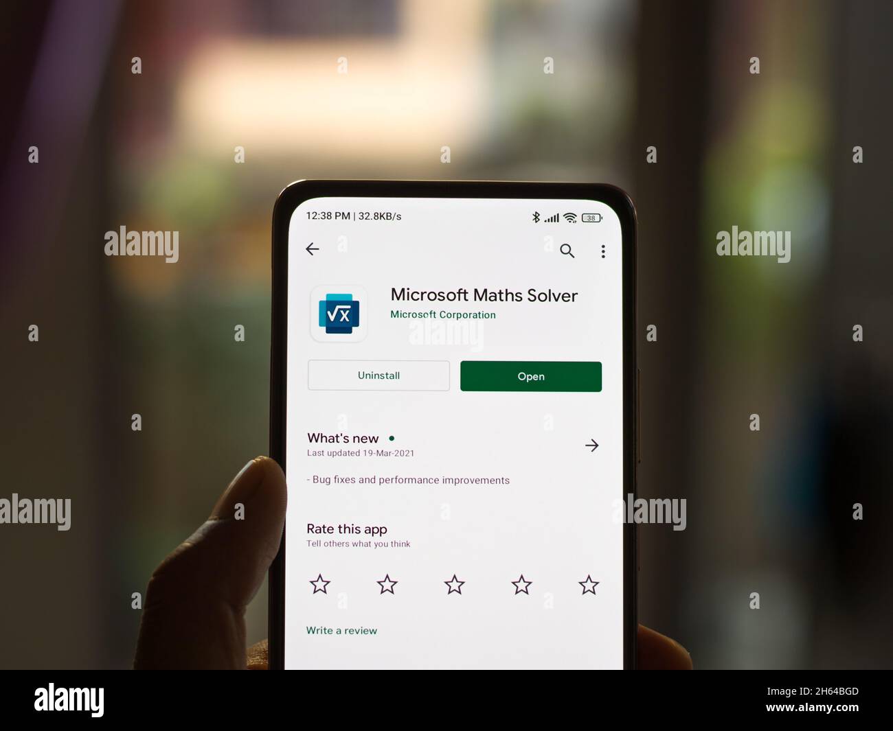 West Bangal, India - November 11, 2021 : Microsoft Math Solver logo on ...