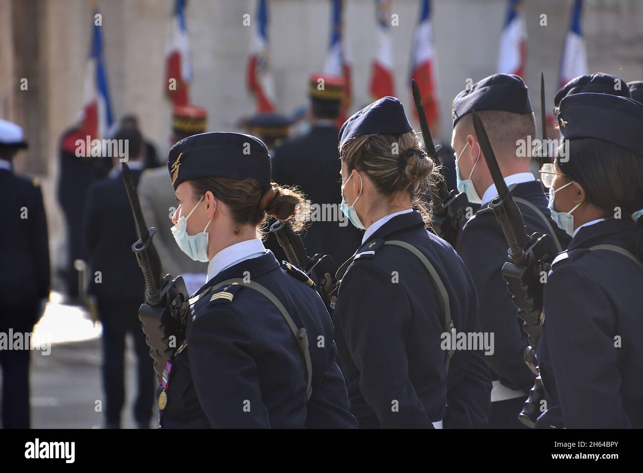 Marseille, France. 11th Nov, 2021. French Air Force attend the ...