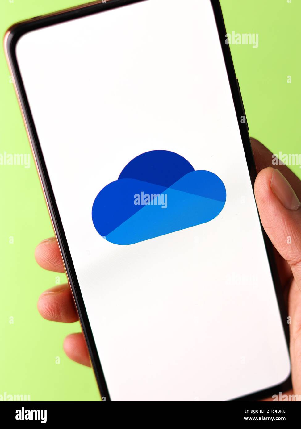 West Bangal, India - November 11, 2021 : OneDrive logo on phone screen ...