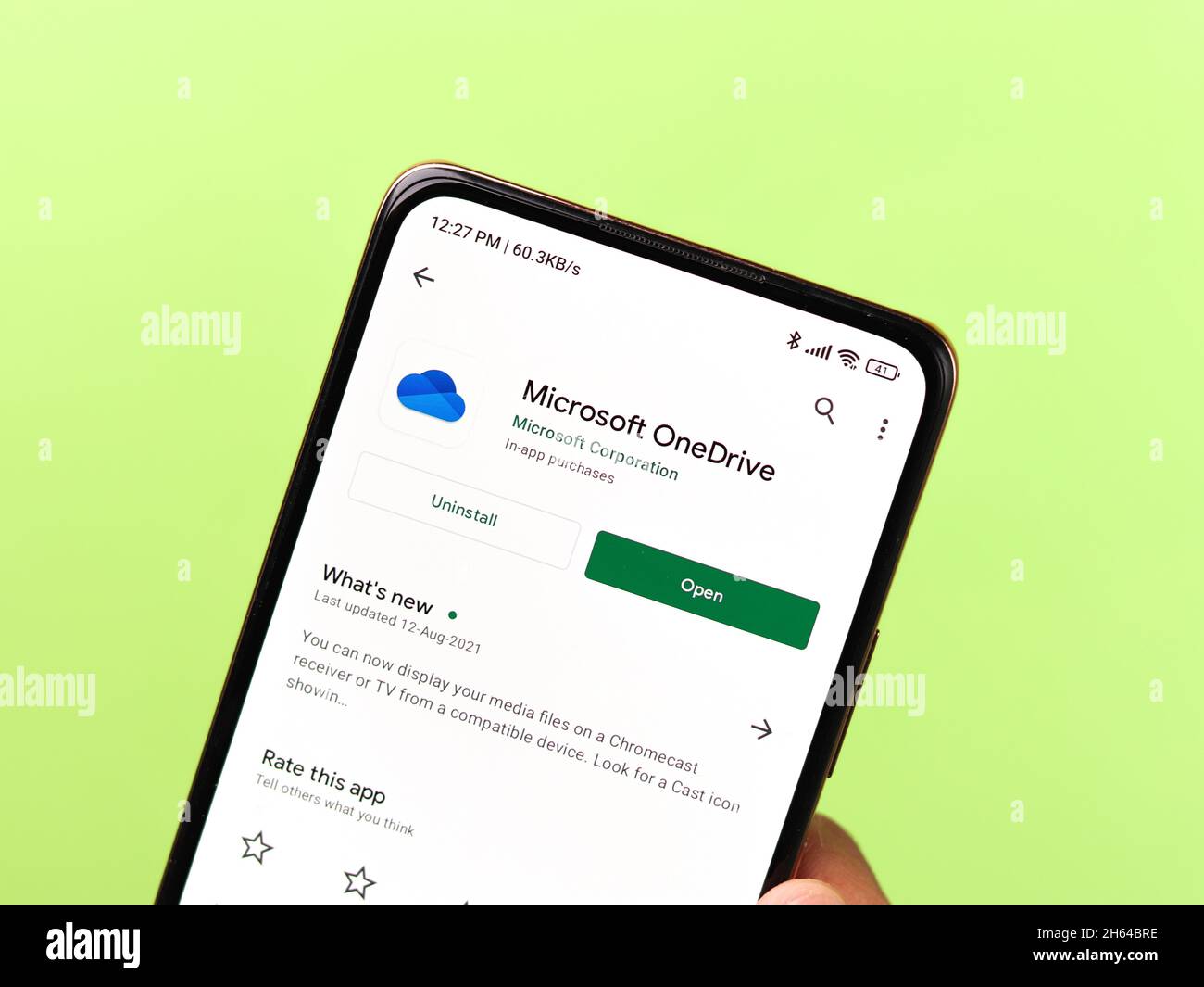 West Bangal, India - November 11, 2021 : OneDrive logo on phone screen ...