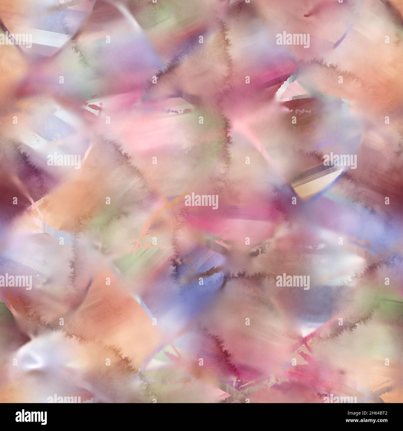 Seamless watercolor wash painting pattern swatch for surface print ...