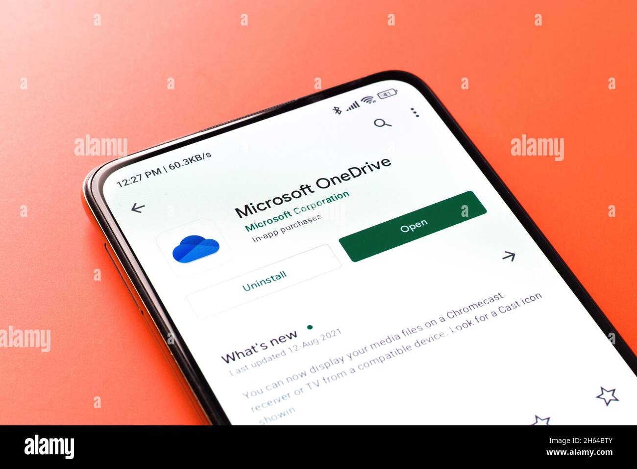 West Bangal, India - November 11, 2021 : OneDrive logo on phone screen ...