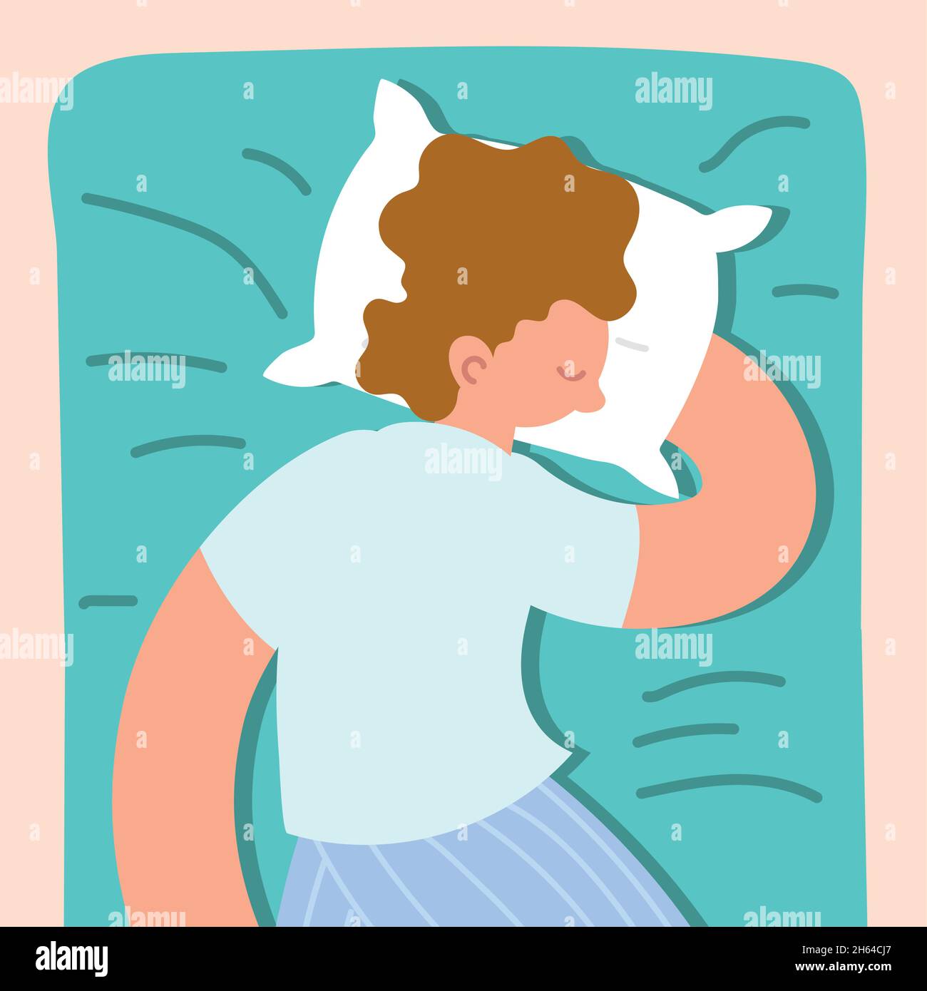 man sleeping cartoon Stock Vector Image & Art - Alamy