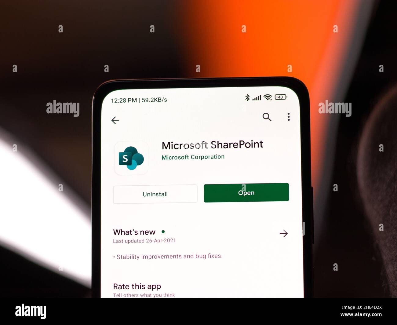 West Bangal, India - November 11, 2021 : Microsoft SharePoint logo on ...