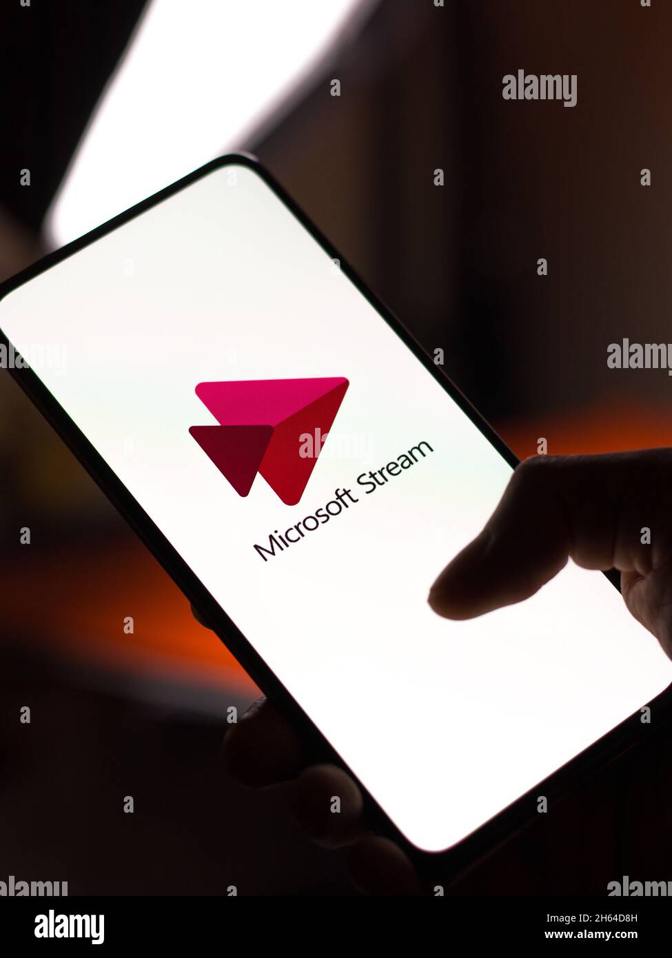 West Bangal, India - November 11, 2021 : Microsoft Stream logo on phone ...