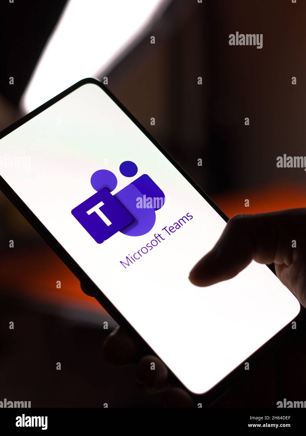 West Bangal, India - November 11, 2021 : Microsoft teams logo on phone ...