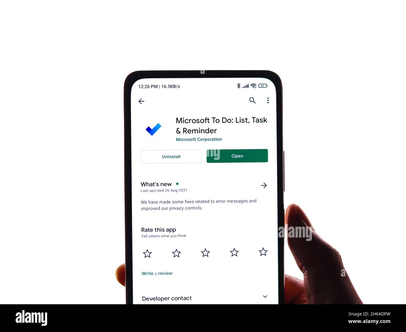 West Bangal, India - November 11, 2021 : Microsoft To Do logo on phone ...