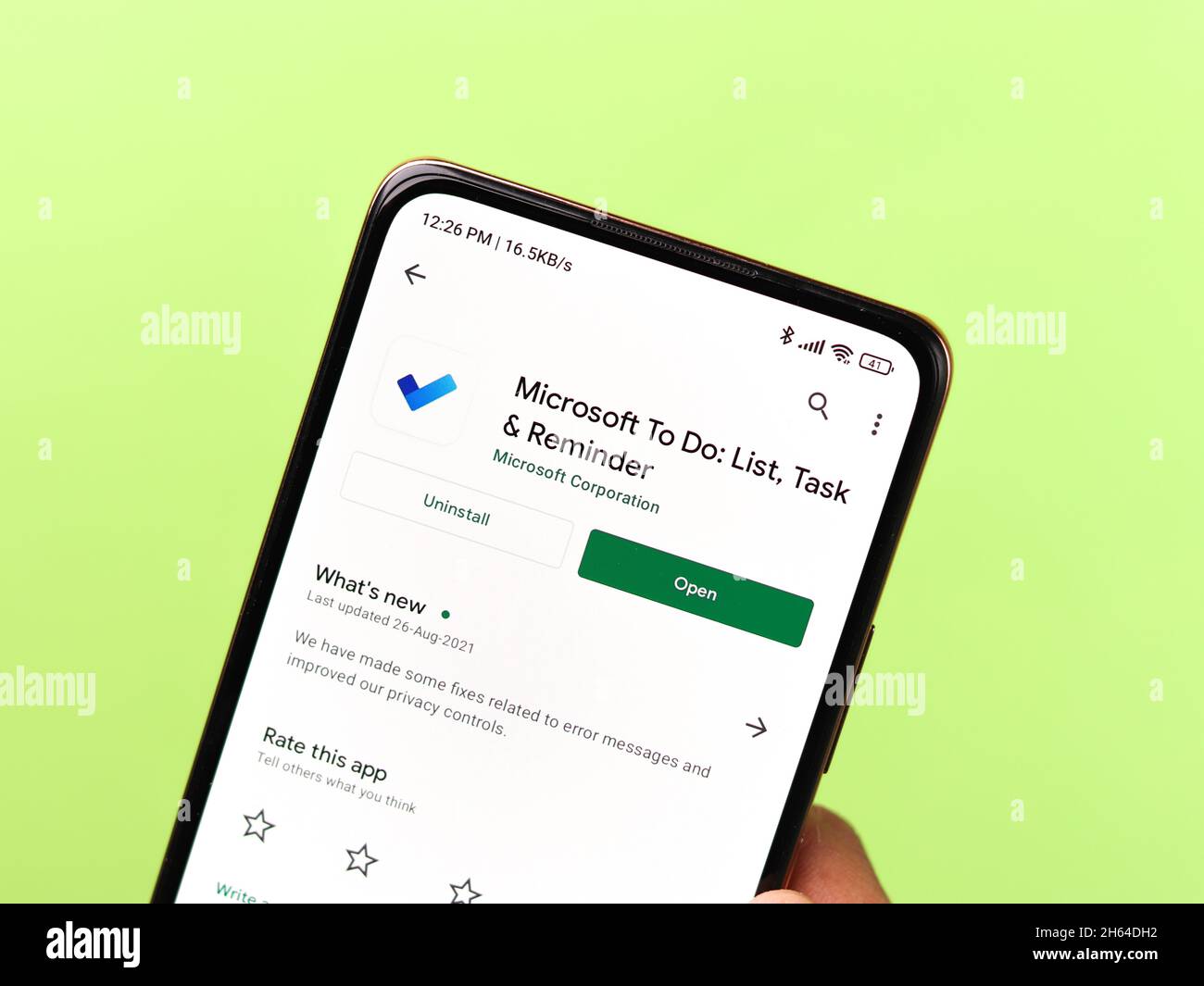 West Bangal, India - November 11, 2021 : Microsoft To Do logo on phone ...