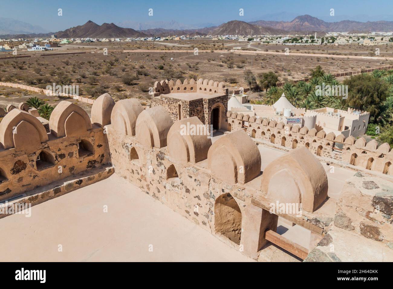 Ramparts of Jabrin Castle, Oman Stock Photo - Alamy
