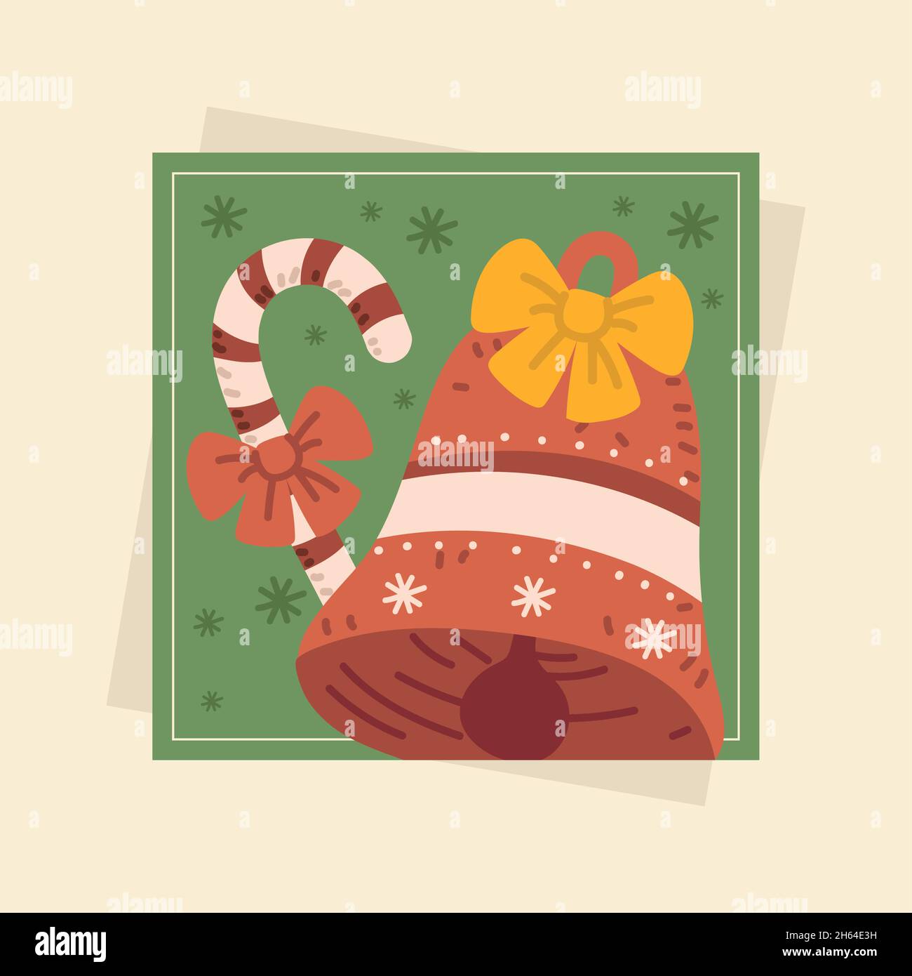 christmas candy and bell Stock Vector Image & Art - Alamy