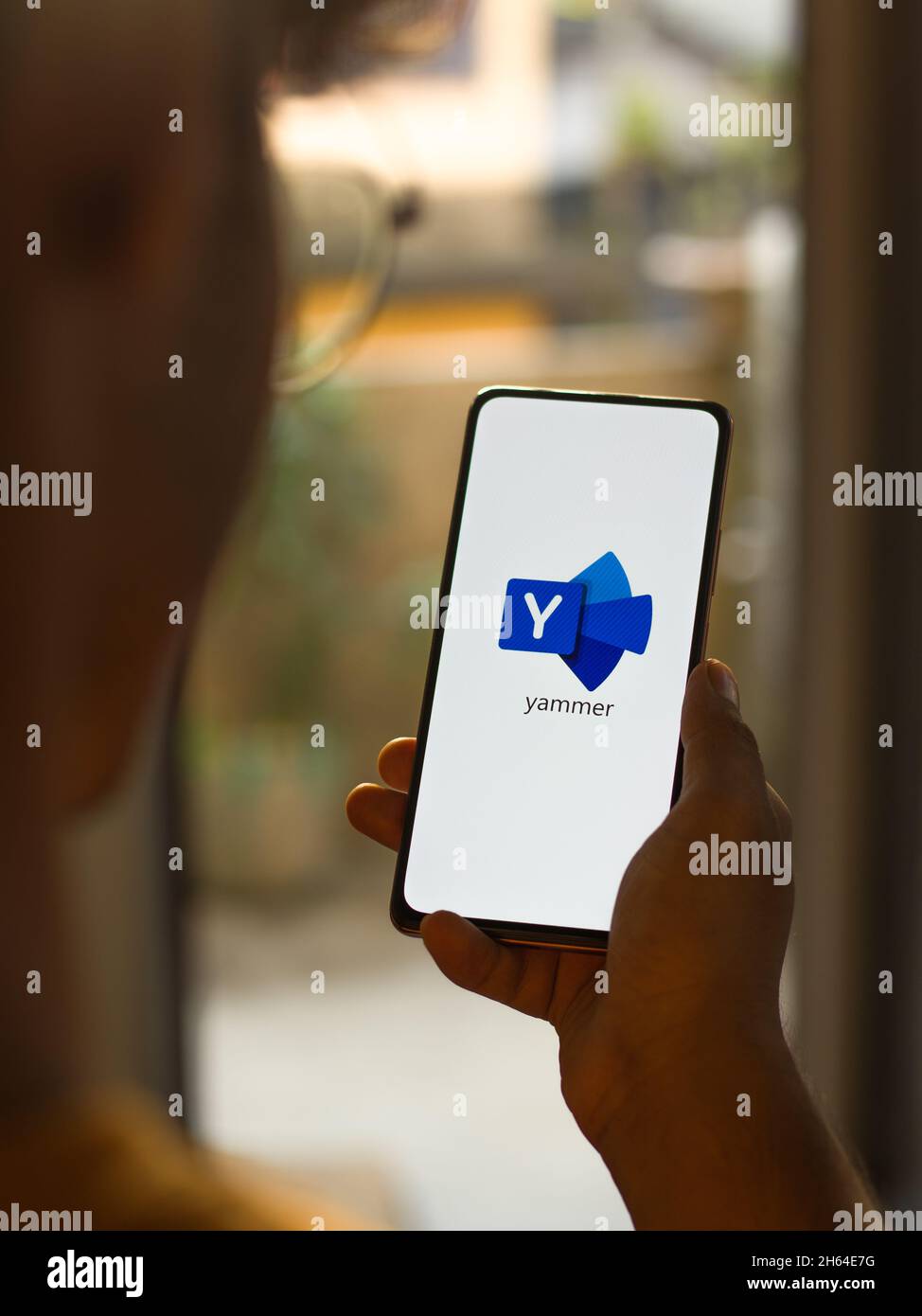 West Bangal, India - November 11, 2021 : Microsoft Yammer logo on phone ...