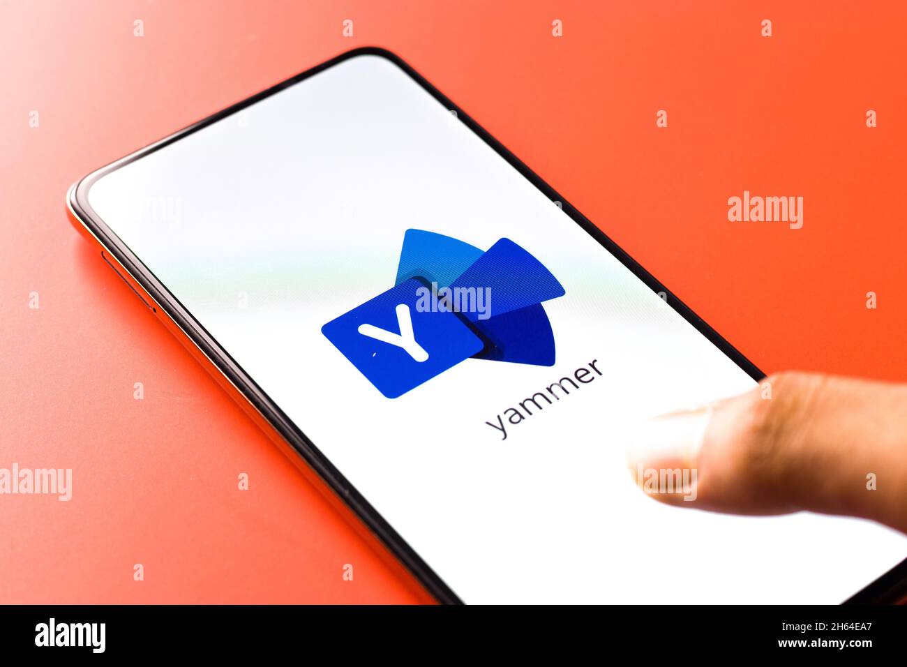 West Bangal, India - November 11, 2021 : Microsoft Yammer logo on phone ...