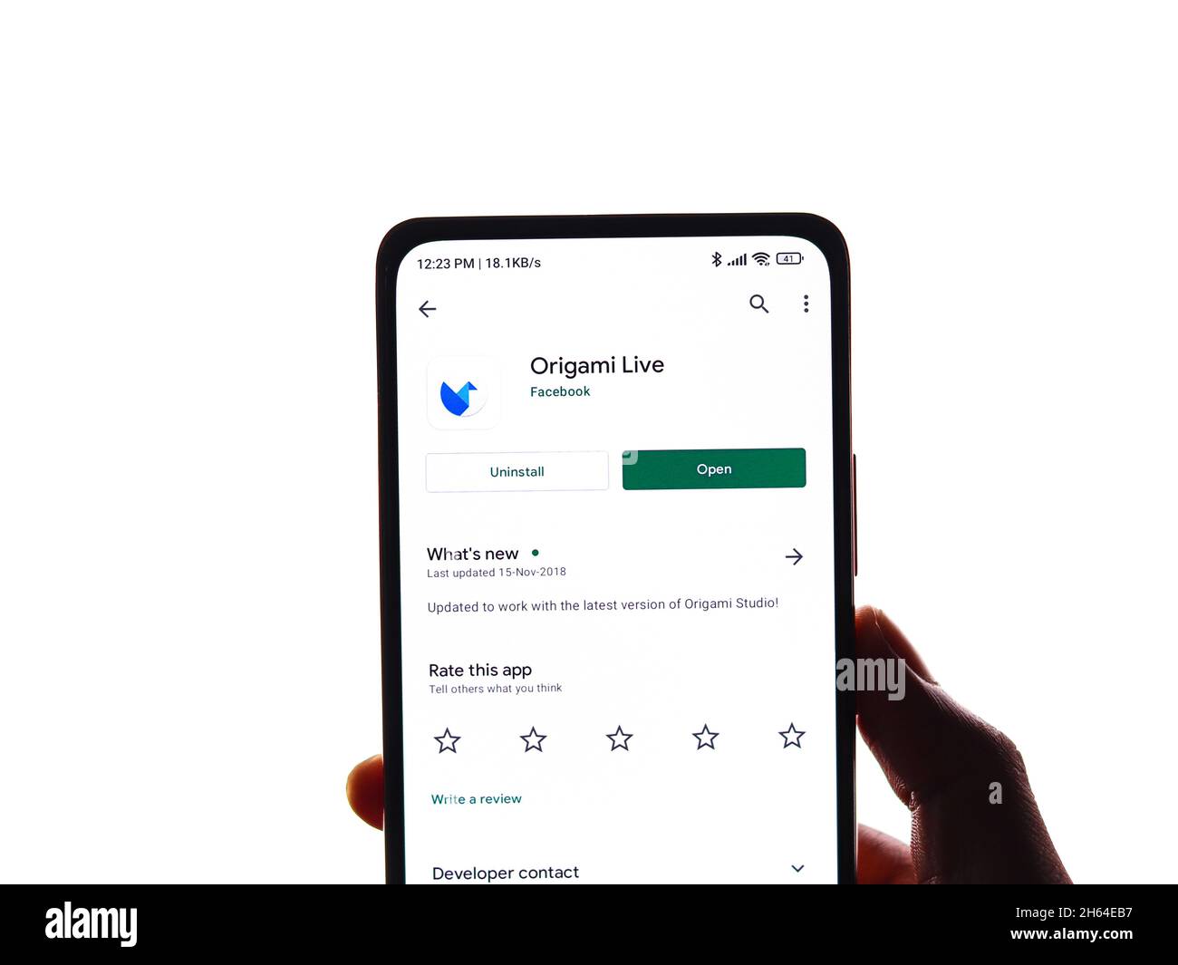 Facebook origami Cut Out Stock Images & Pictures - Alamy