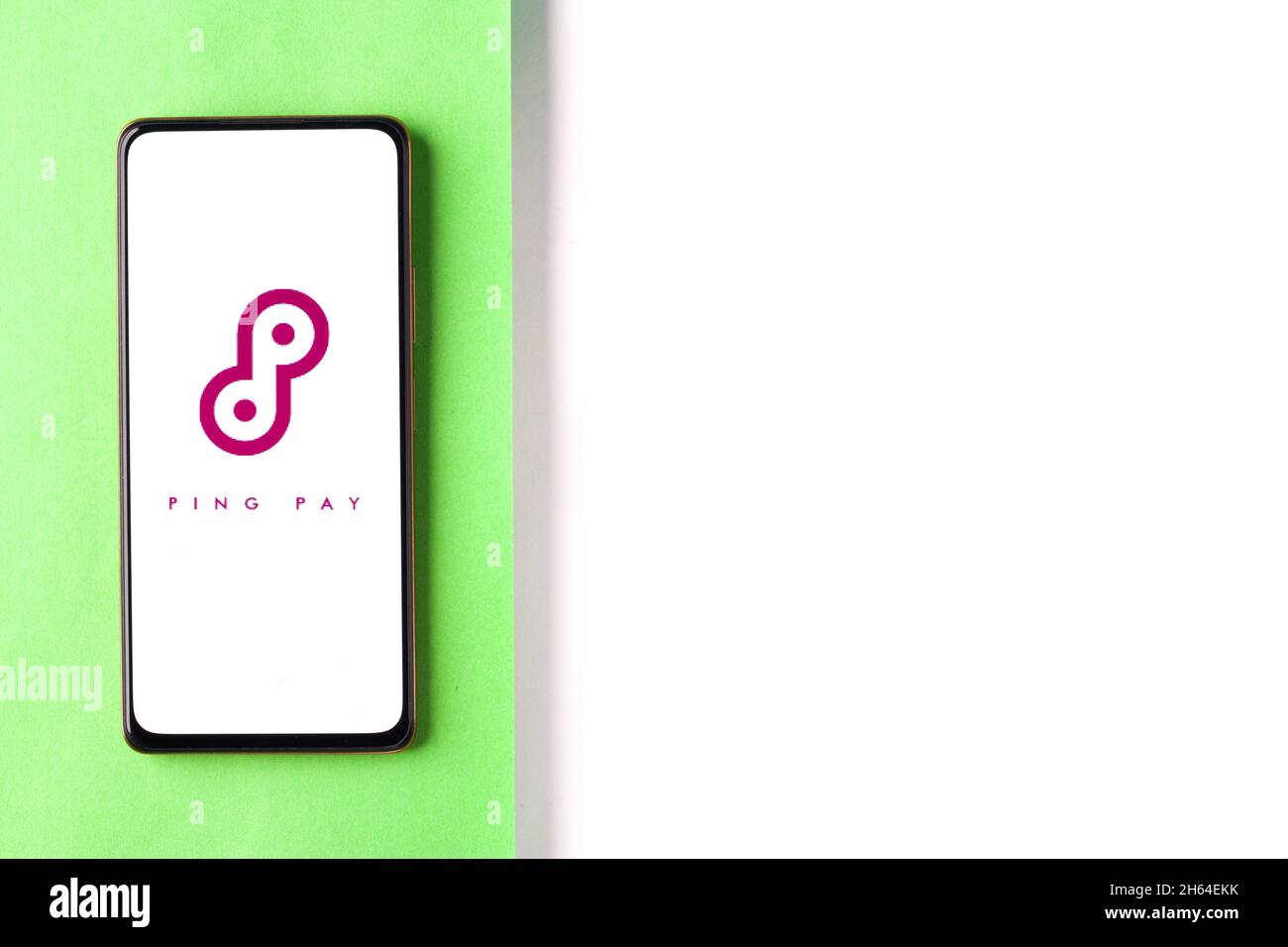 West Bangal, India - November 11, 2021 : Ping Pay Axis Bank logo on ...