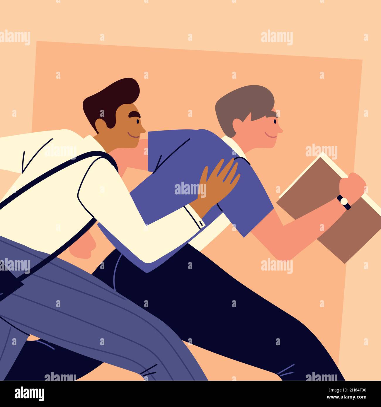 Two men moving work Stock Vector Images - Alamy