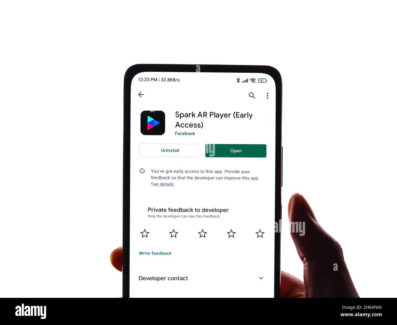 West Bangal, India - November 11, 2021 : Spark AR Studio logo on phone ...