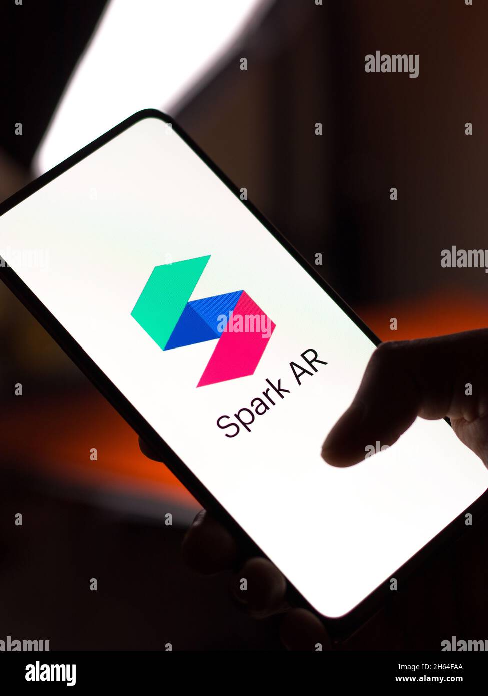 West Bangal, India - November 11, 2021 : Spark AR Studio logo on phone ...
