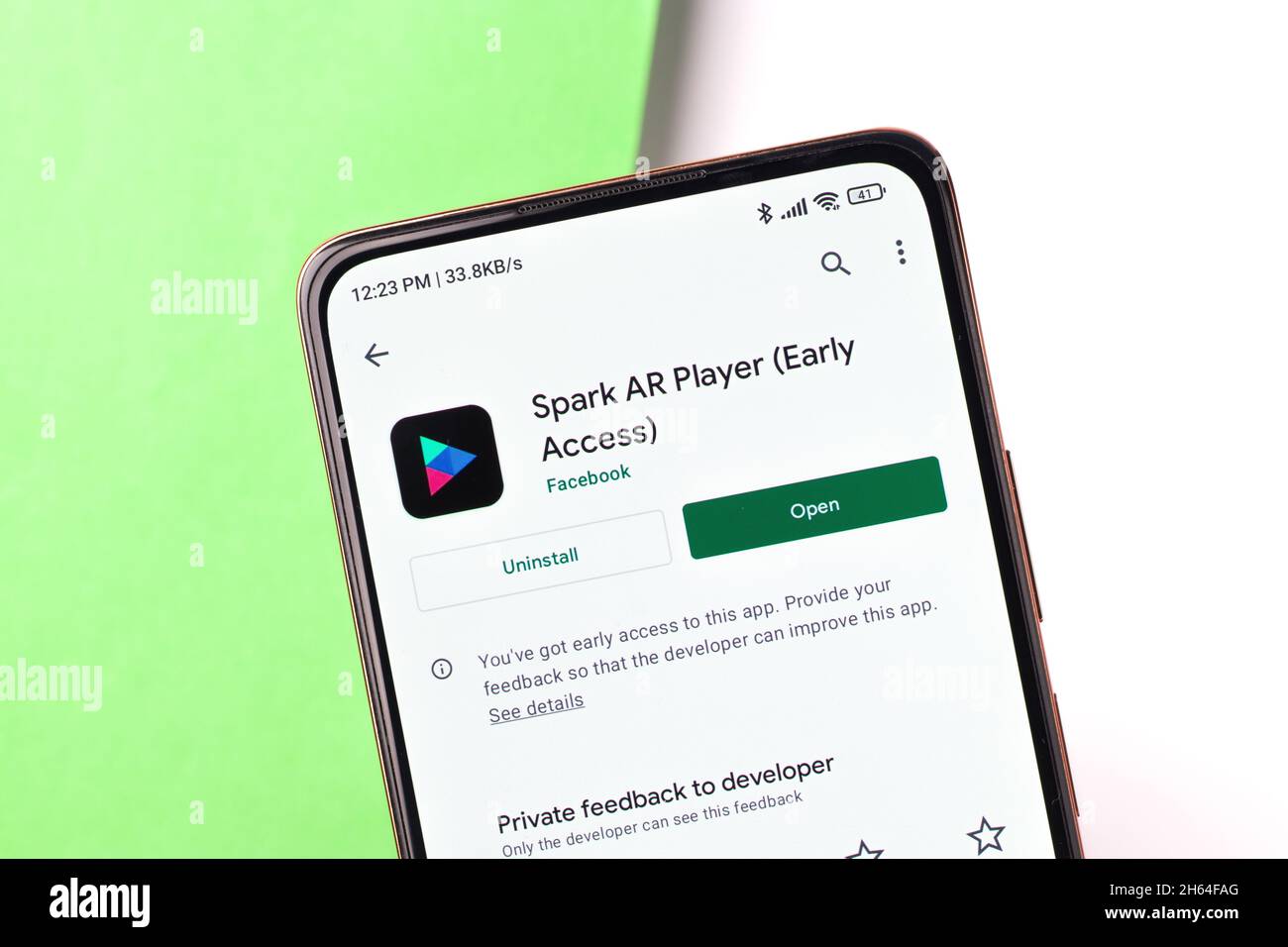 West Bangal, India - November 11, 2021 : Spark AR Studio logo on phone ...
