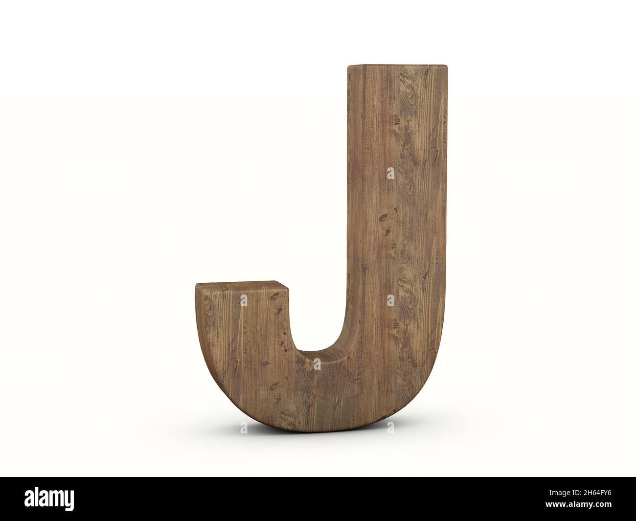 Wood letter J on a white background. 3d illustration Stock Photo - Alamy