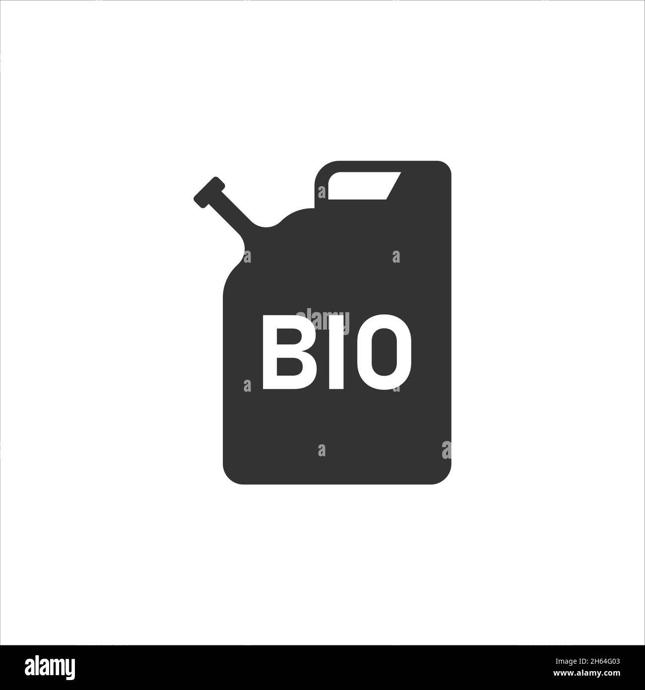 Gasoline canister icon in flat style. Petrol can vector illustration on ...