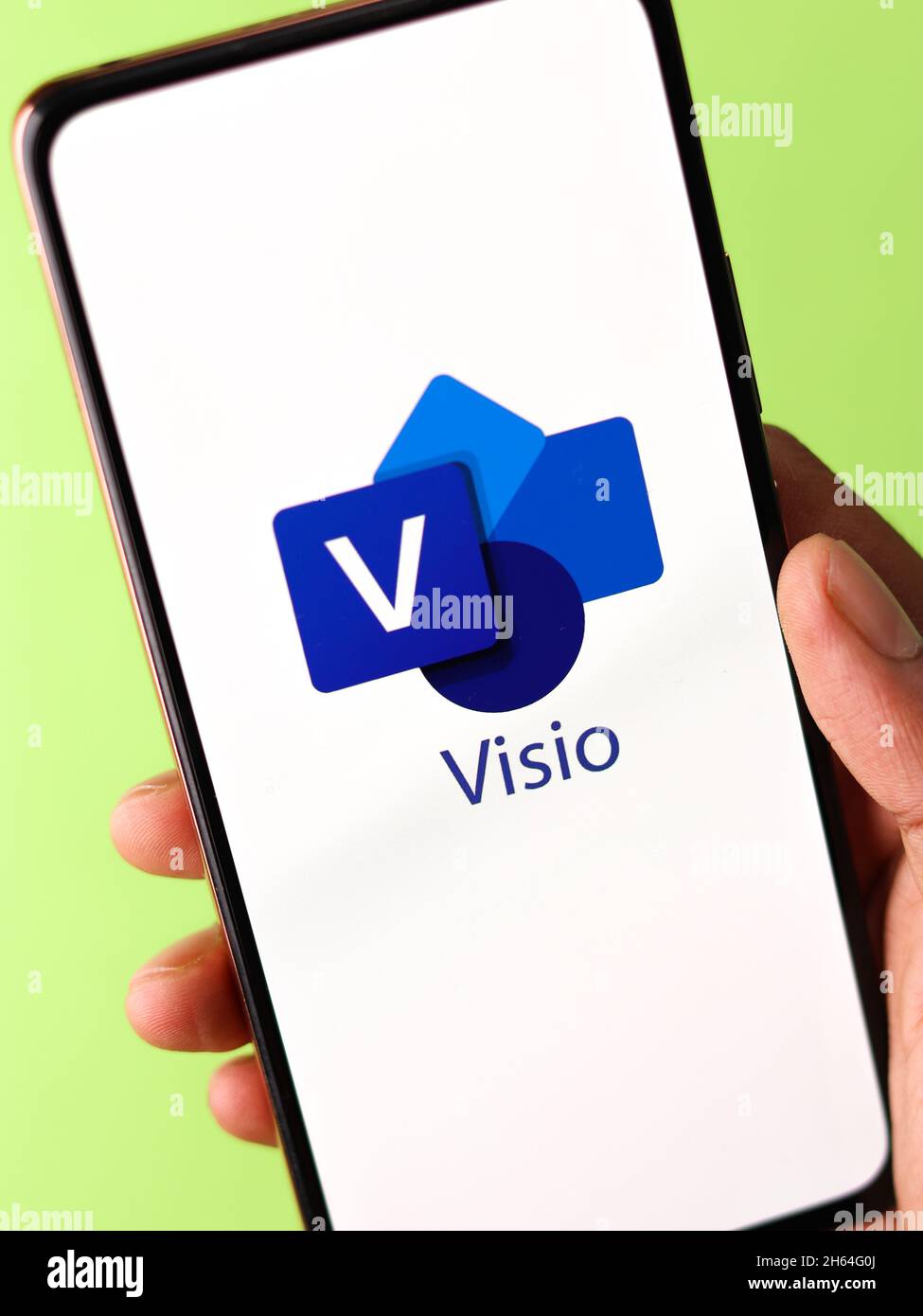 West Bangal, India - November 11, 2021 : Microsoft Visio logo on phone ...
