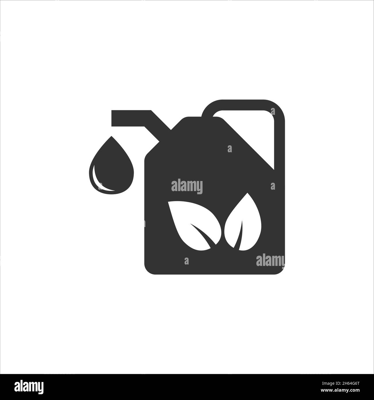 Gasoline canister icon in flat style. Petrol can vector illustration on ...