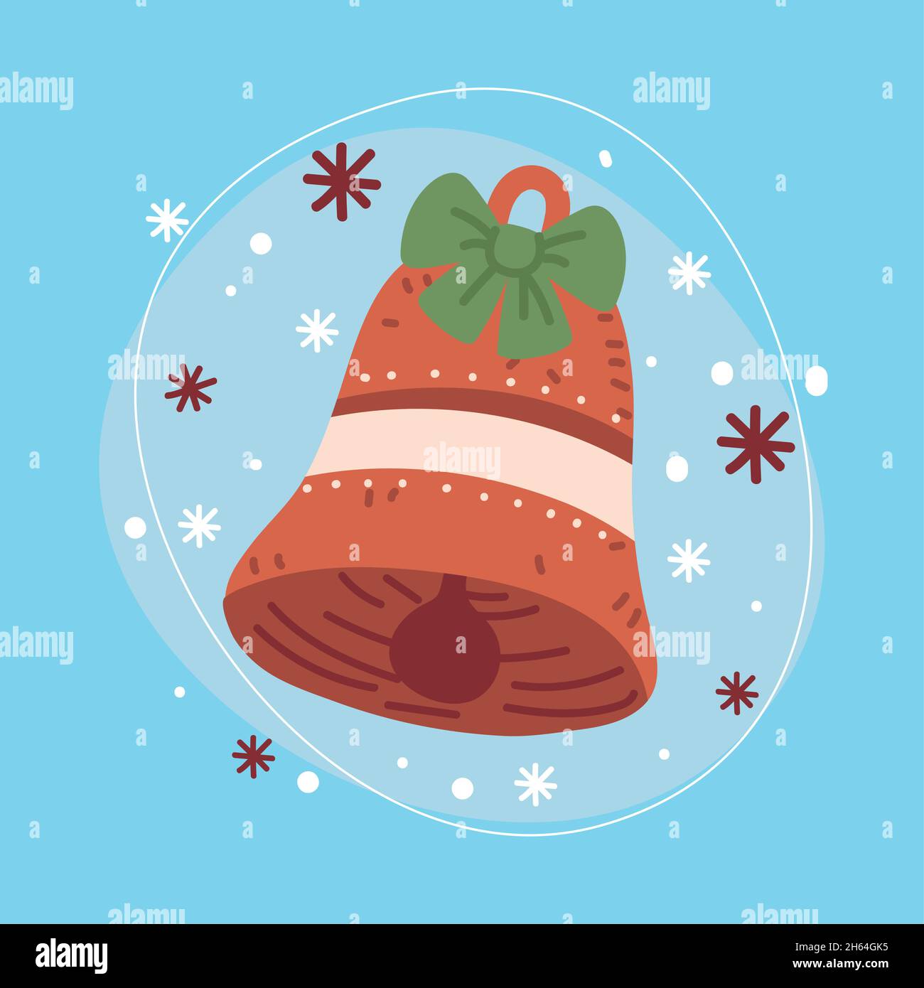 christmas red bell Stock Vector Image & Art - Alamy