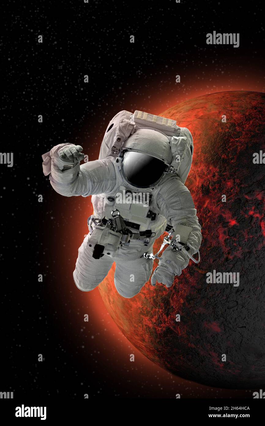 Astronaut above mars hi-res stock photography and images - Alamy
