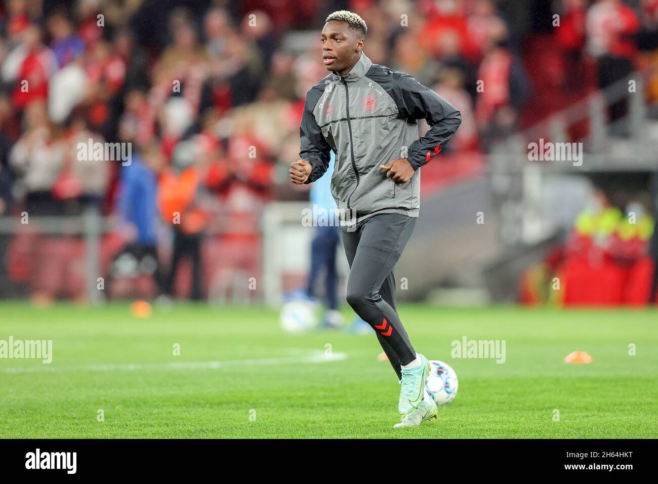 Copenhagen, Denmark. 12th Nov, 2021. Mohamed Daramy of Denmark is ...