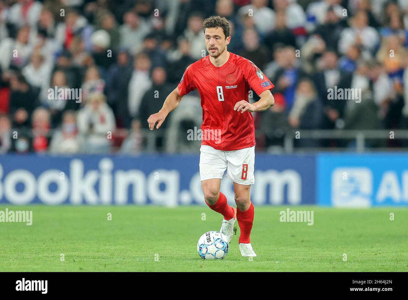 Copenhagen, Denmark. 12th Nov, 2021. Thomas Delaney (8) of Denmark seen ...
