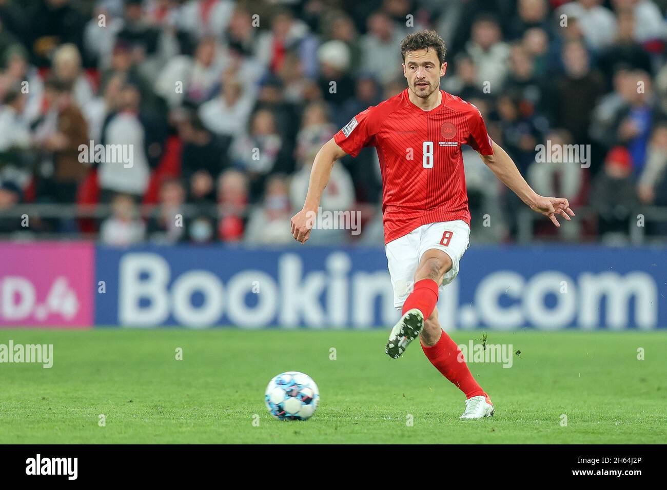 Copenhagen, Denmark. 12th Nov, 2021. Thomas Delaney (8) of Denmark seen ...