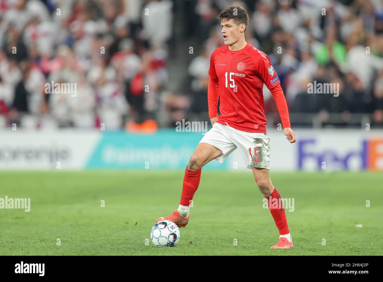 Copenhagen, Denmark. 12th Nov, 2021. Christian Norgaard (15) of Denmark ...