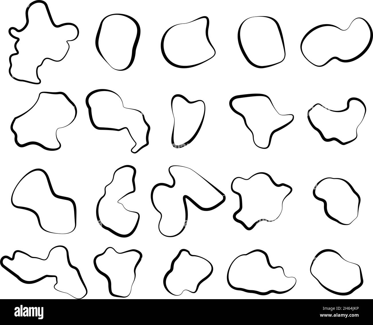 Handwritten lines and shapes. Handwritten marker design elements Stock ...