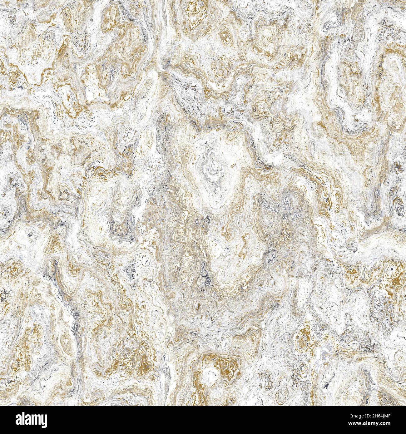 White tonal marbled seamless texture. Irregular pale ink blotch paint ...
