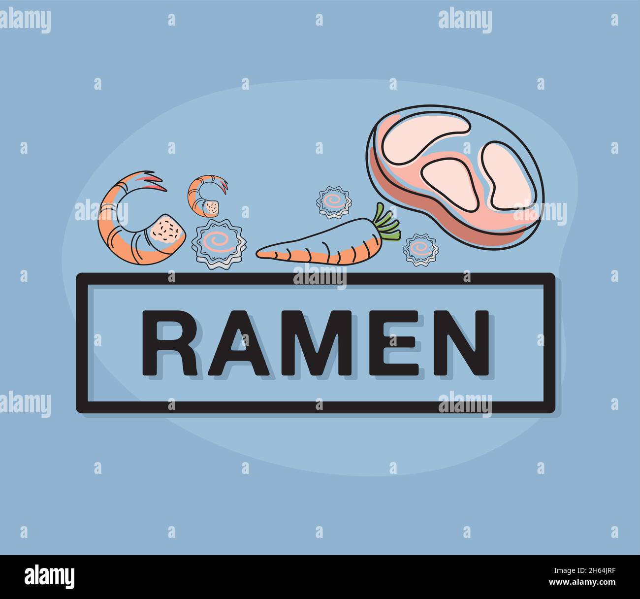 ramen food banner Stock Vector Image & Art - Alamy