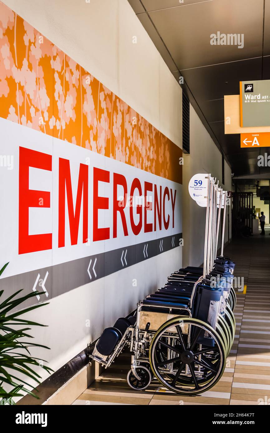 Acute and Emergency Entrance to Khoo Tect Puat Hospital (KTPH) in ...