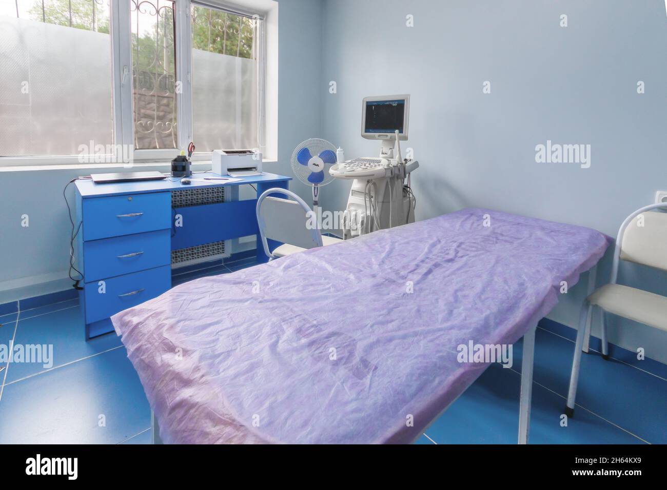 Almaty, Kazakhstan - July 12, 2021: Ultrasound machine MEDISON in a ...