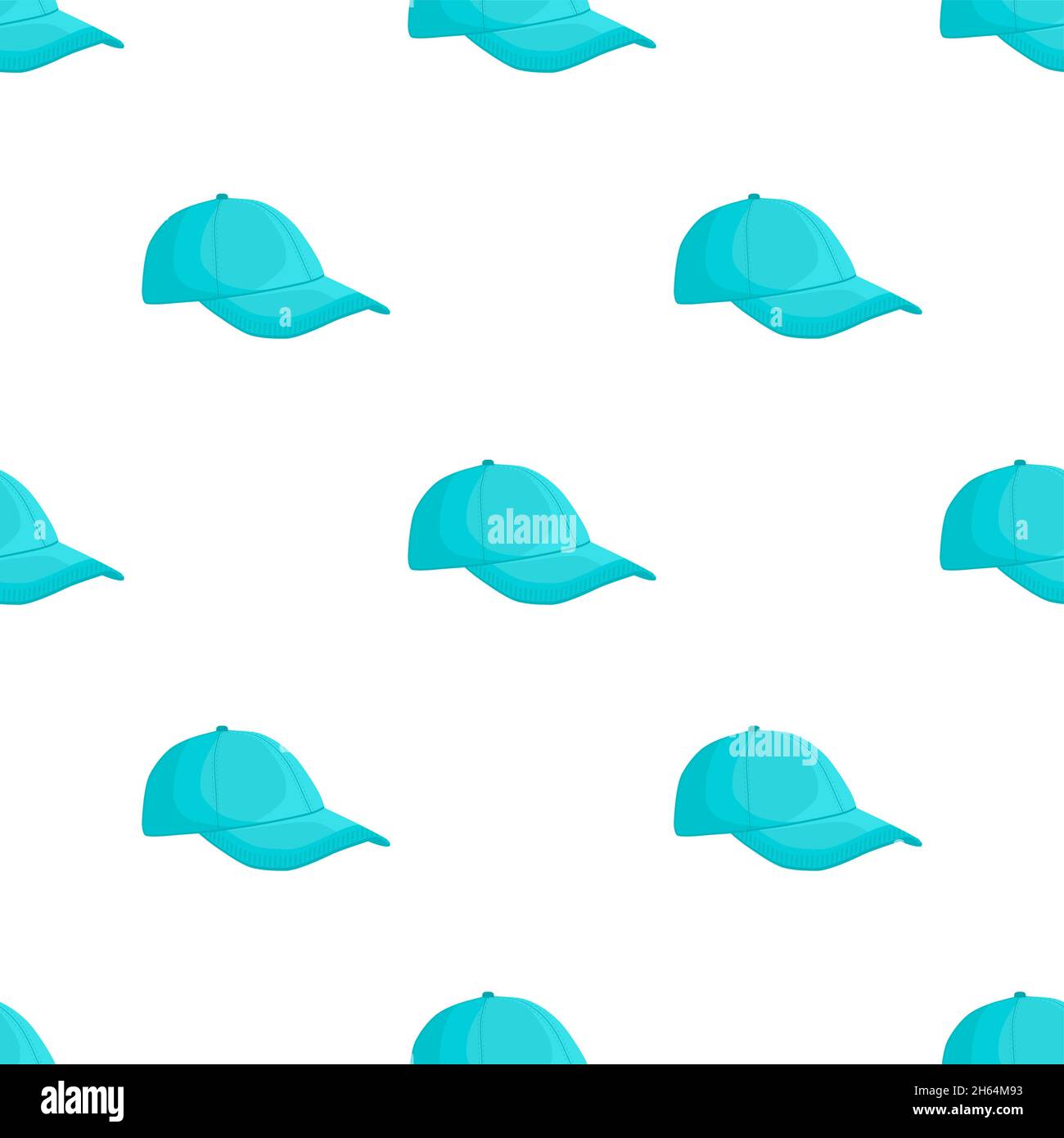 Illustration on theme pattern hats baseball, beautiful caps in white ...