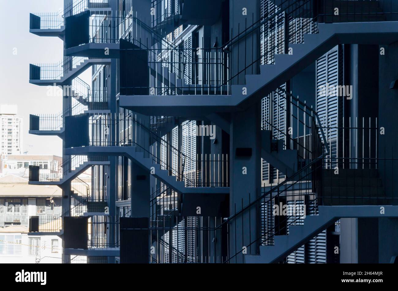 Fire stairs hi-res stock photography and images - Alamy