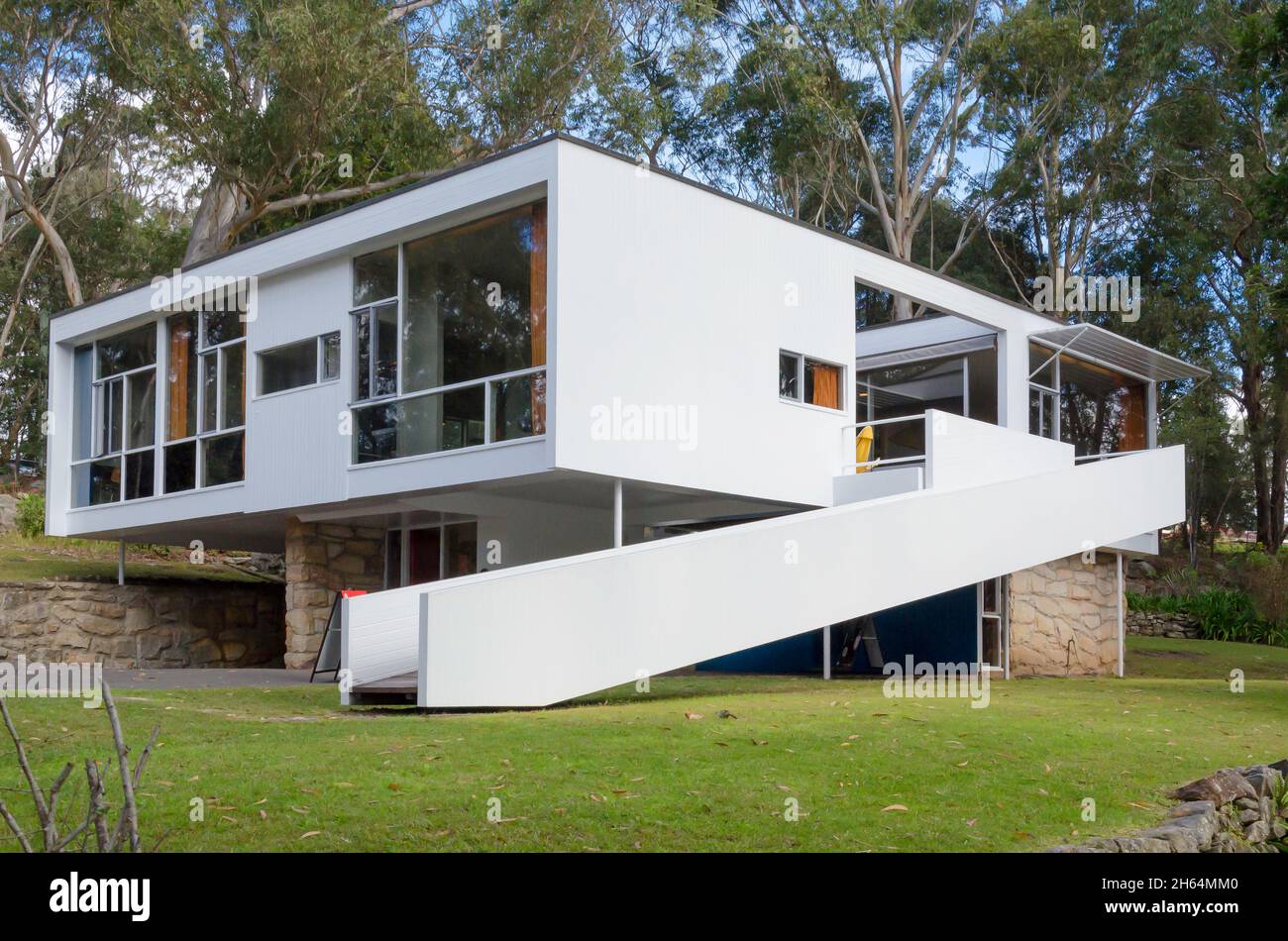 The modernist, Rose Seidler House in Wahroonga, Sydney, Australia was ...
