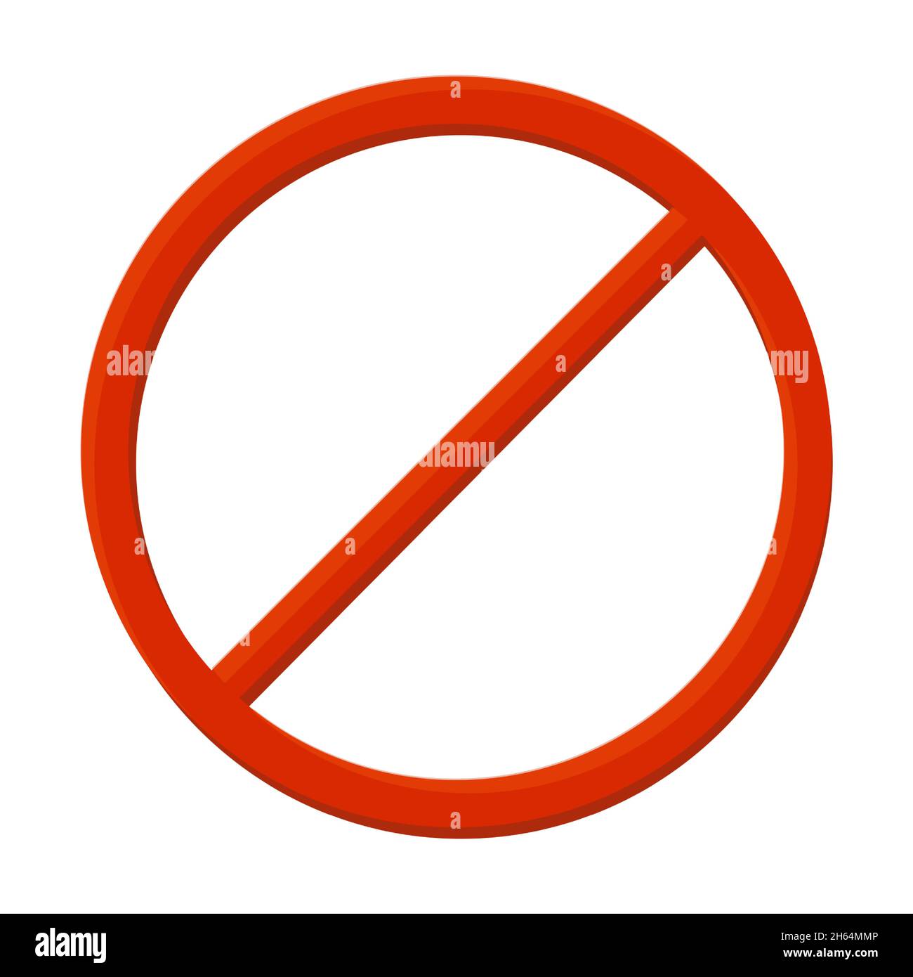 No rules, round red stop symbol, cross circle isolated on white ...