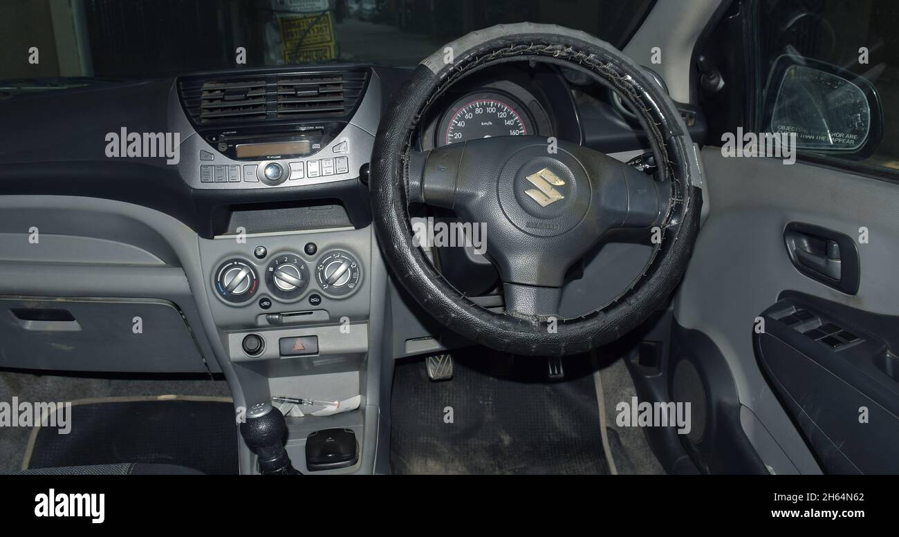 Interior of a hatchback Maruti car Stock Photo - Alamy