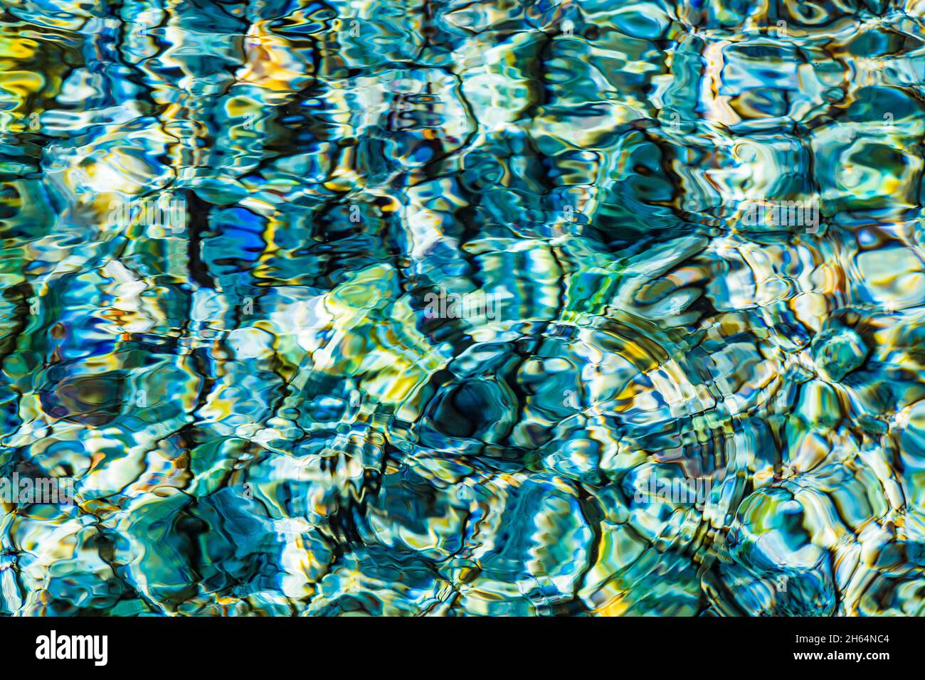 Abstract background of clear sea or river water ripple waves in blue ...