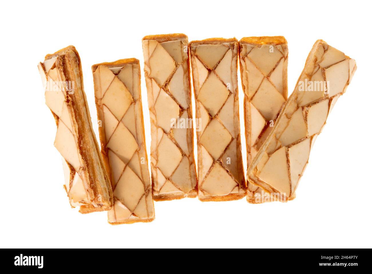 Cookie Sfogliatine, glazed puff pastry biscuits. Italian dessert ...