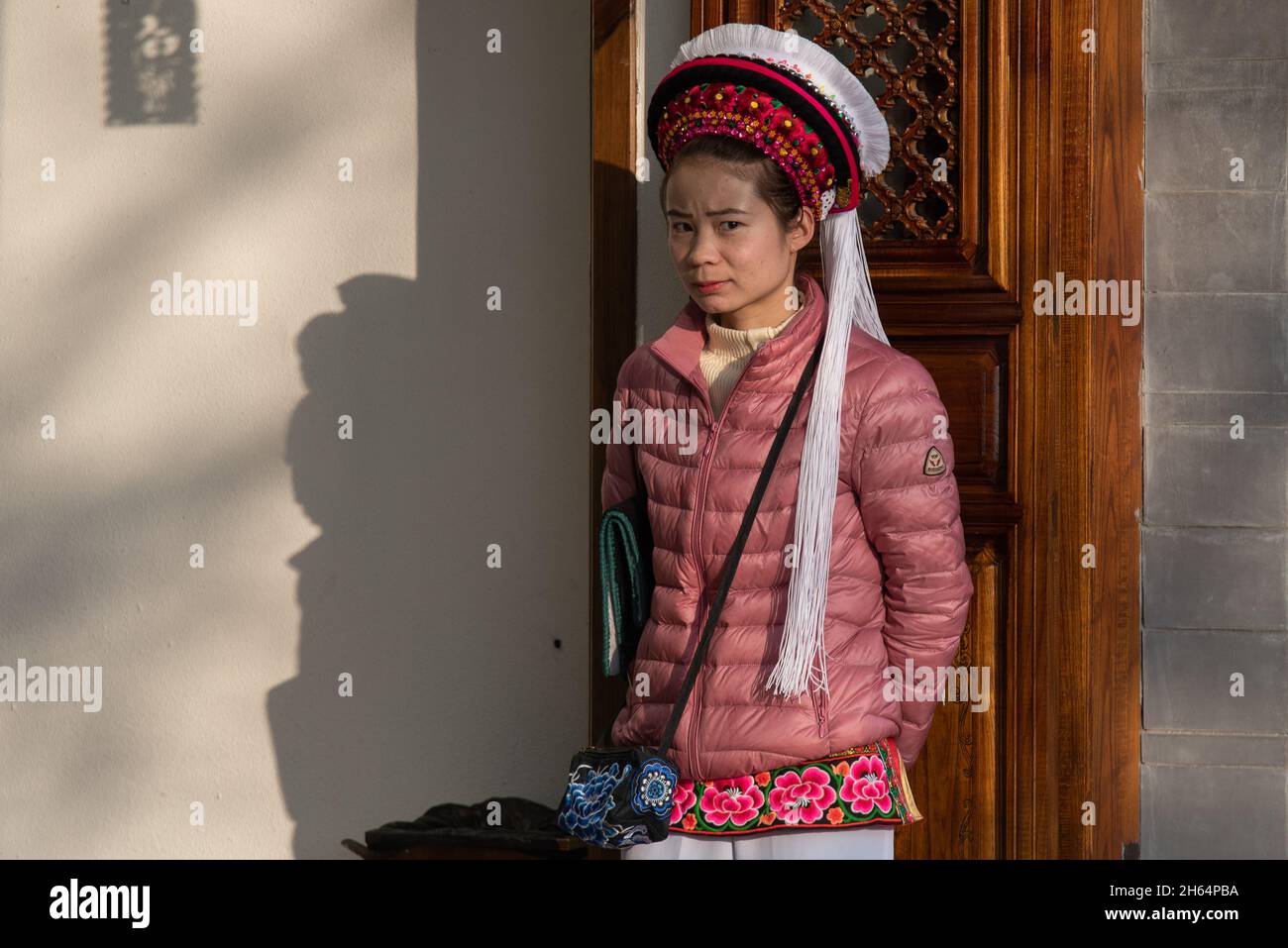 DALI, CHINA. February 2019. Girl in typical local costume Stock Photo ...