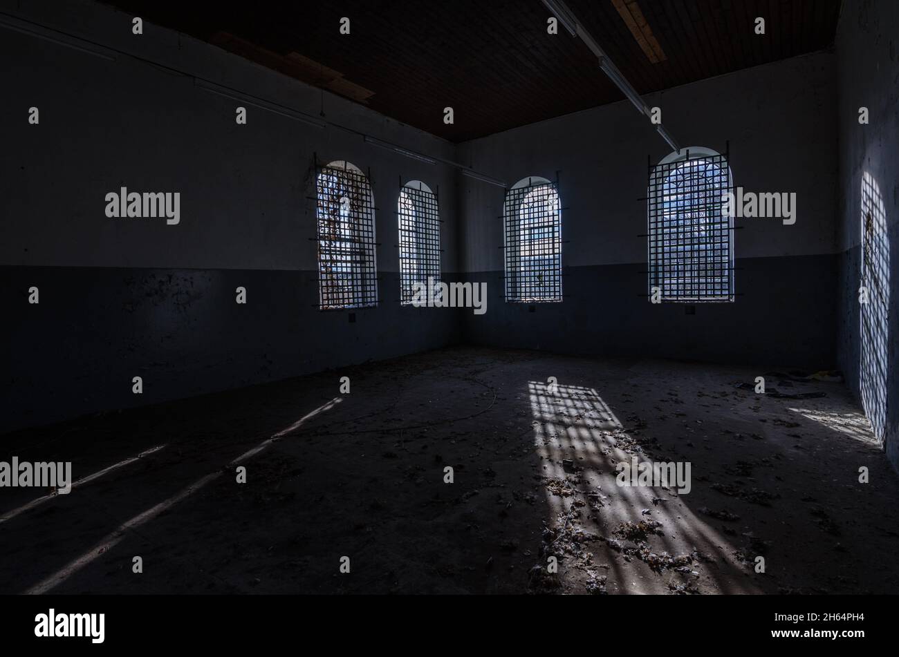 moonlight with shadow in old building Stock Photo - Alamy