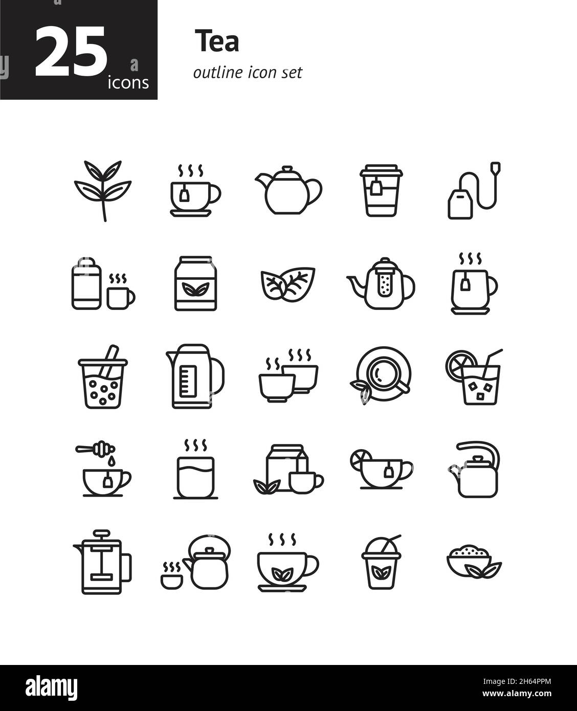 Matcha powder vector vectors Stock Vector Images - Alamy