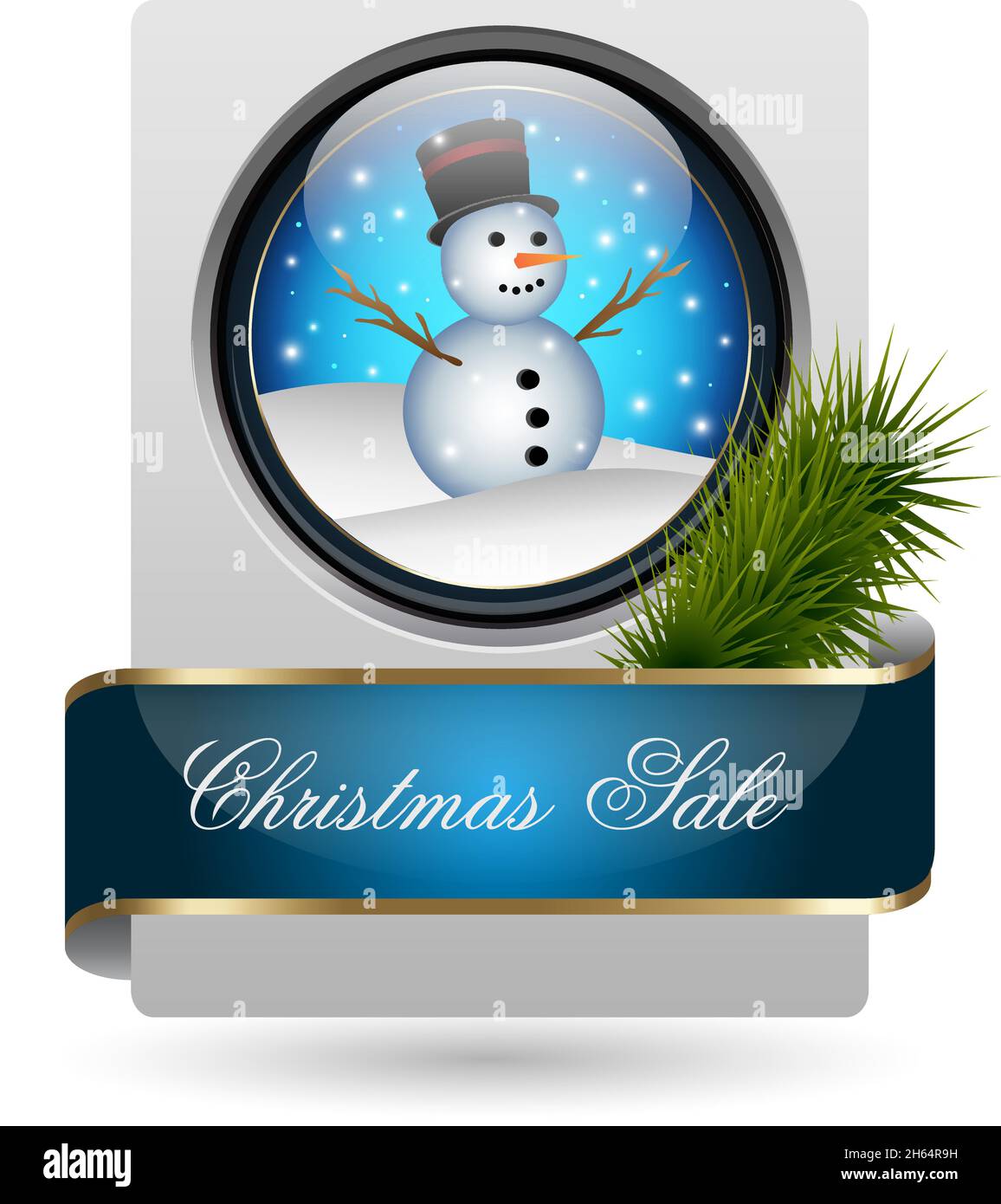 Vector illustration of Christmas sale cards Stock Vector Image & Art ...
