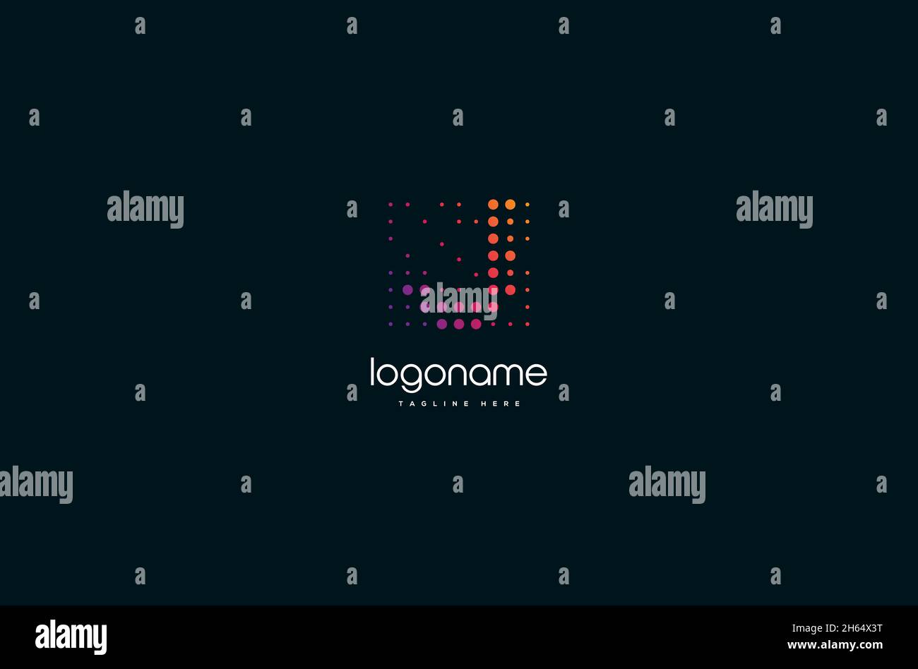 initial letter J technology logo, dot technology logo Stock Vector ...