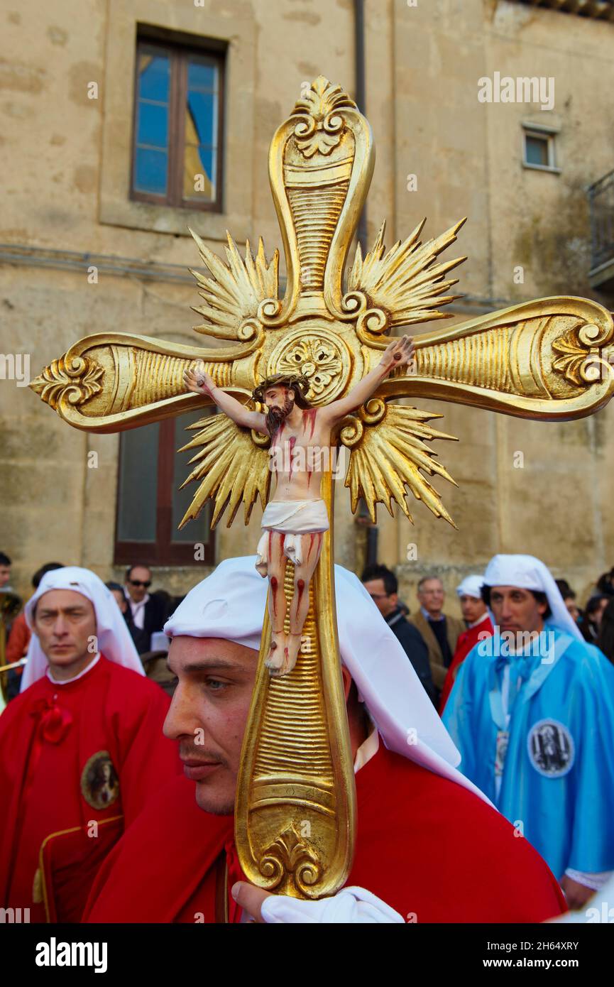 Italy, Sicily, Enna, Procession of Good Friday Stock Photo - Alamy